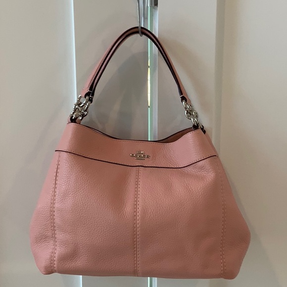 Coach | Bags | Coach Pale Pink Leather Womens Bag | Poshmark